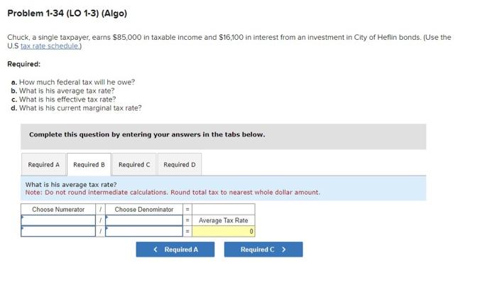 Solved Chuck, a single taxpayer, earns $85,000 in taxable | Chegg.com