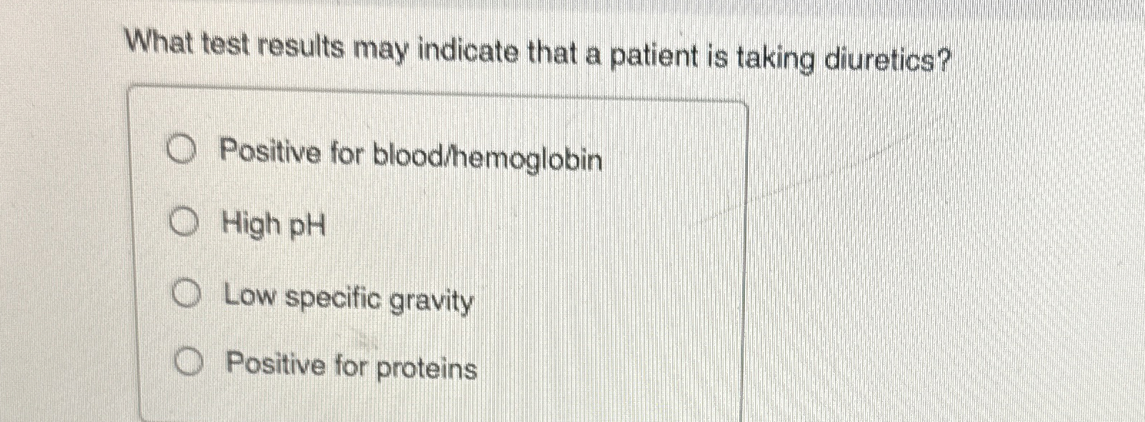 Solved What test results may indicate that a patient is | Chegg.com