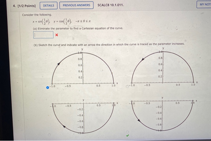 Solved DETAILS 4. [1/2 points) PREVIOUS ANSWERS SCALC8 | Chegg.com