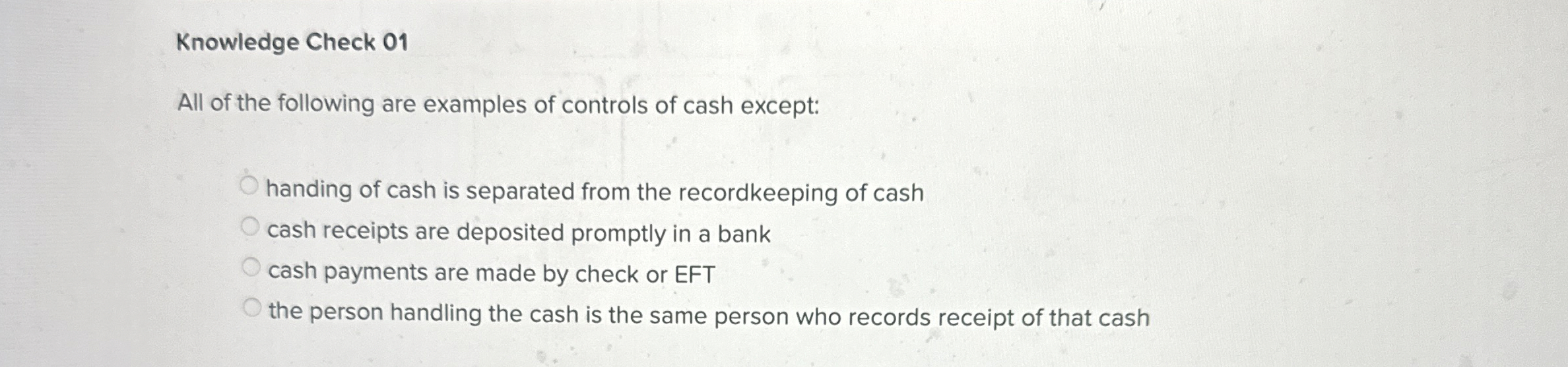 Solved Knowledge Check 01All of the following are examples | Chegg.com