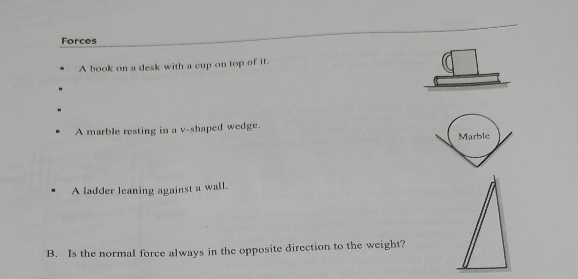 Solved 3.3 Normal Forces In mathematics a normal vector is | Chegg.com