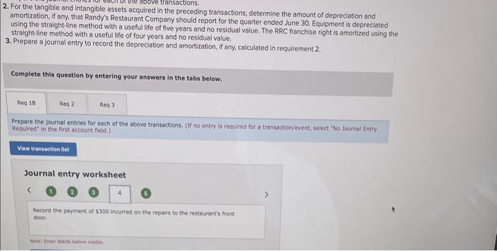 Solved Randy's Restaurant Company (RRC) entered into the | Chegg.com