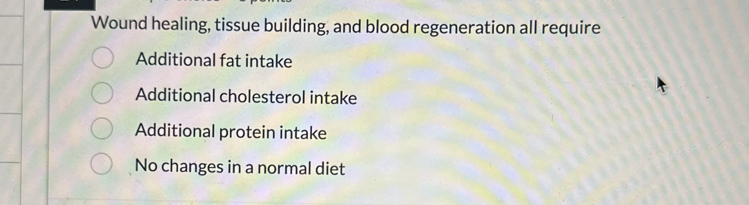 Solved Wound healing, tissue building, and blood | Chegg.com