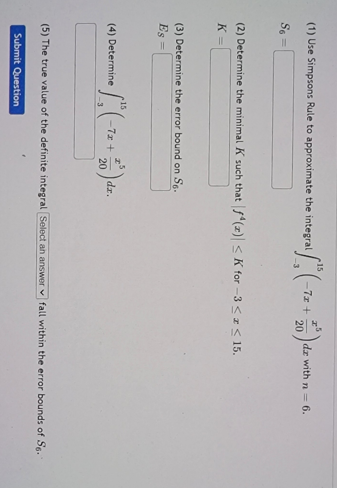 Solved 1 use Simpsons Rule To Approximate The Integral