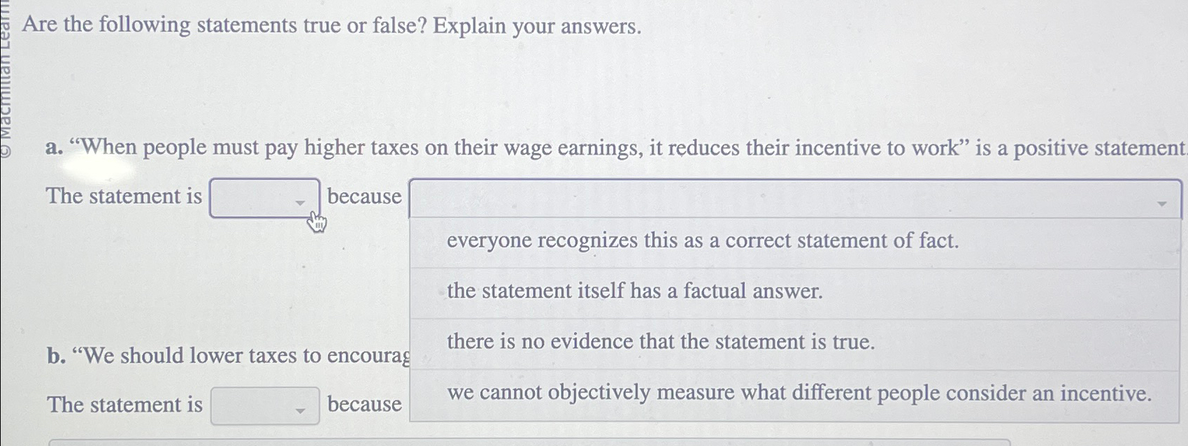 Solved Are the following statements true or false? Explain | Chegg.com