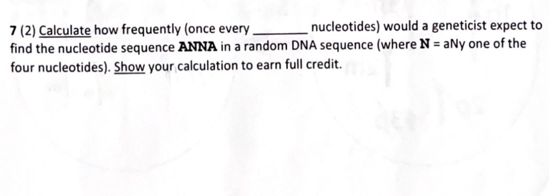 Solved 7 (2) ﻿Calculate how frequently (once | Chegg.com