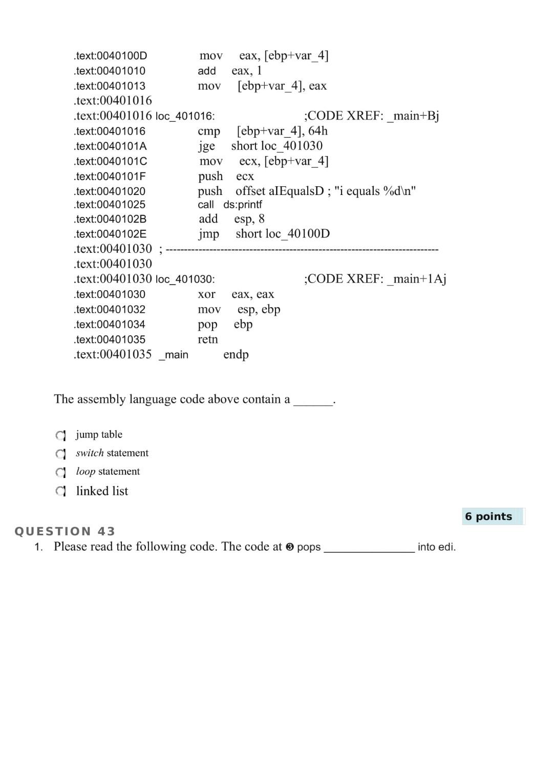 Solved QUESTION 1 1. A. True or False Questions. (1 | Chegg.com