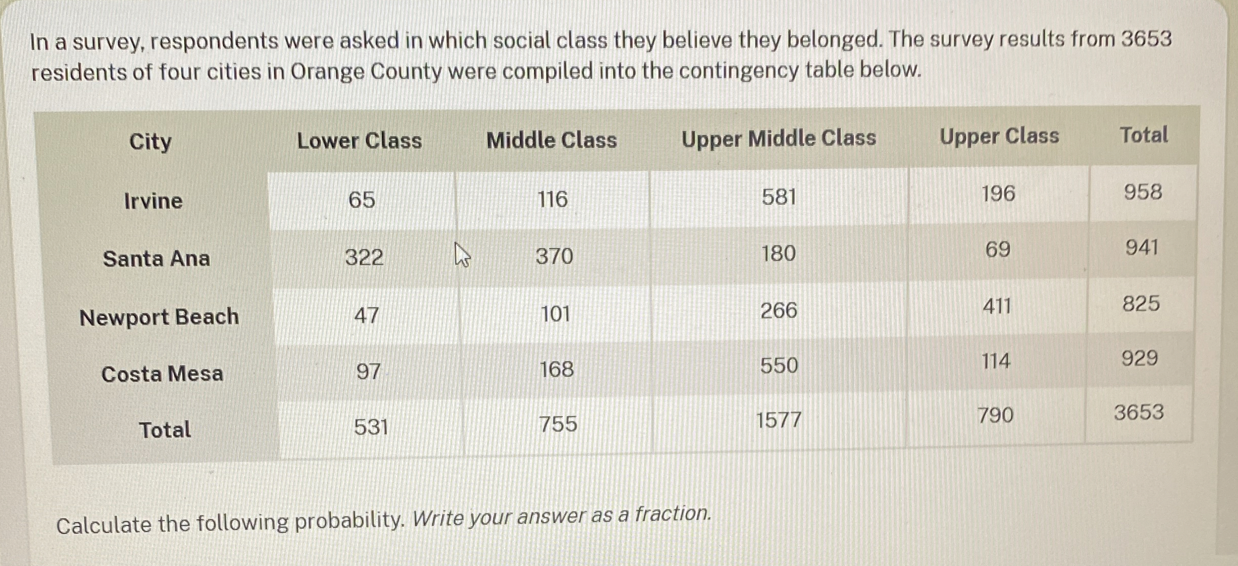 Solved In a survey, respondents were asked in which social | Chegg.com