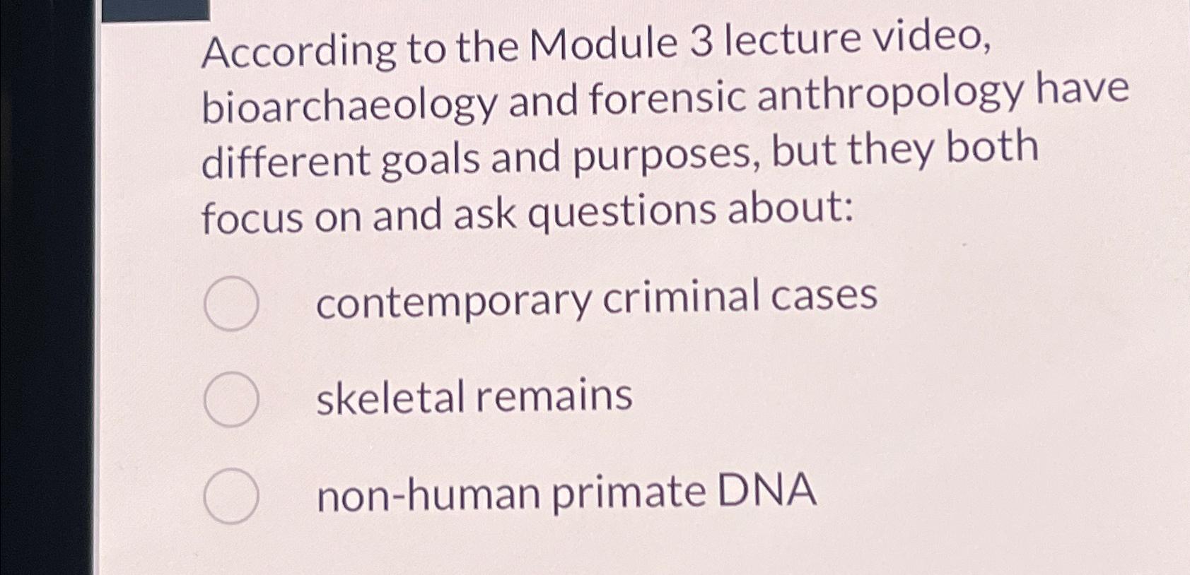 Solved According to the Module 3 ﻿lecture video, | Chegg.com