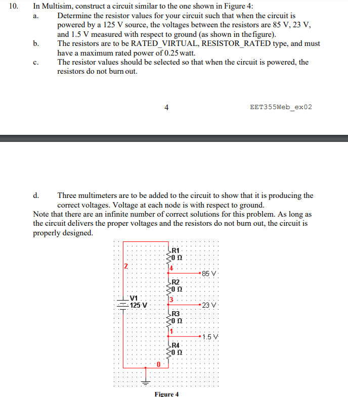 Solved In Multisim, construct a circuit similar to the one | Chegg.com