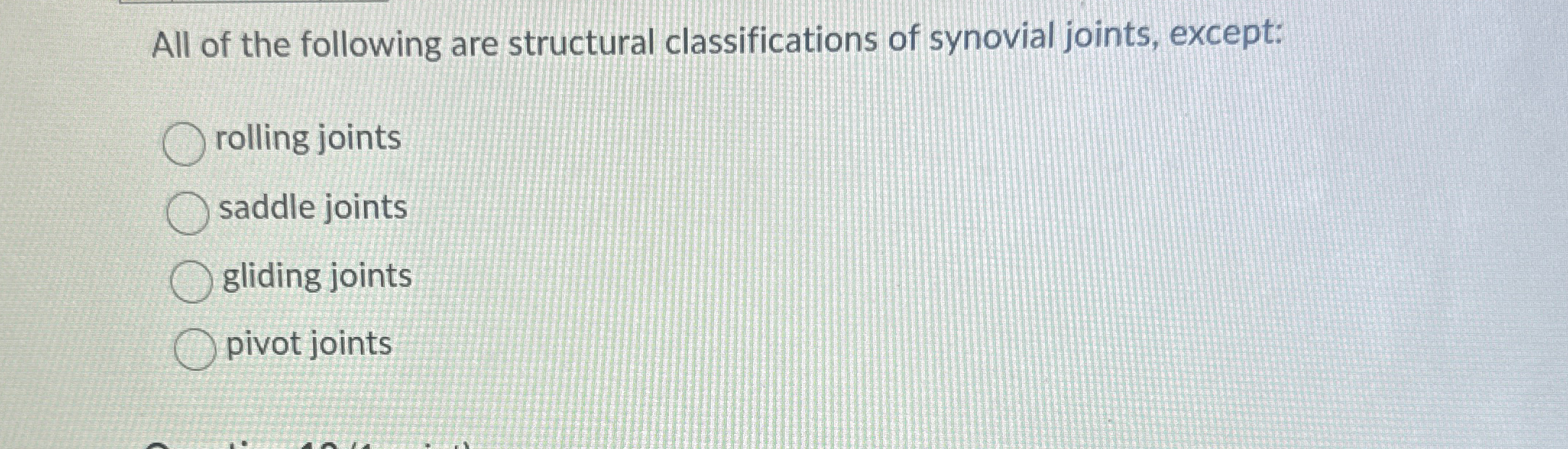 Solved All of the following are structural classifications | Chegg.com