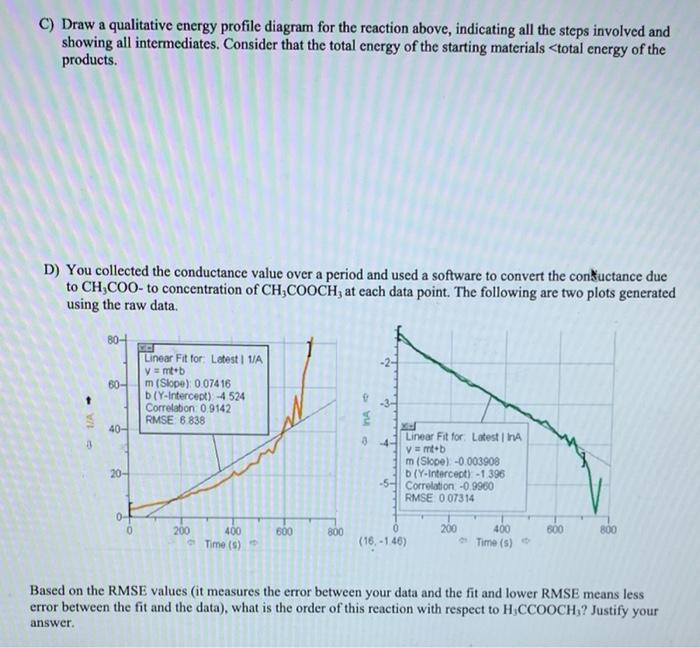 Solved A) What is the observed rate law for the reaction | Chegg.com