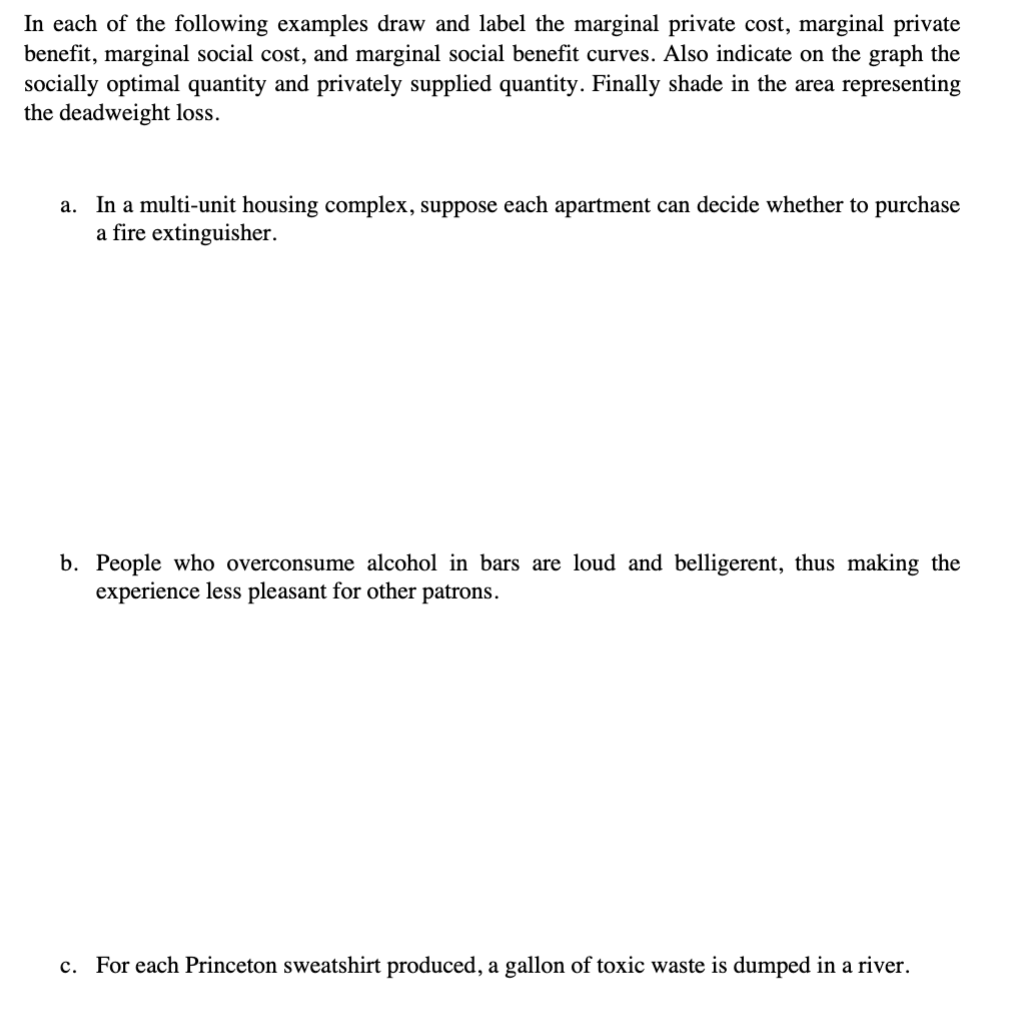 Solved In each of the following examples draw and label the | Chegg.com