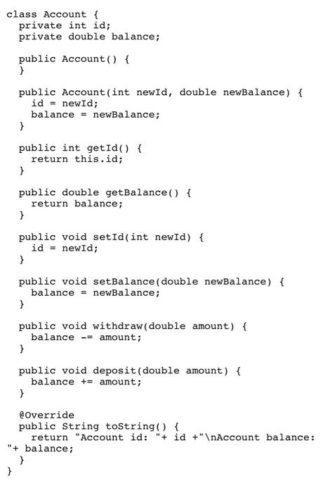Solved Download class Account from Canvas, under Lab 04 | Chegg.com