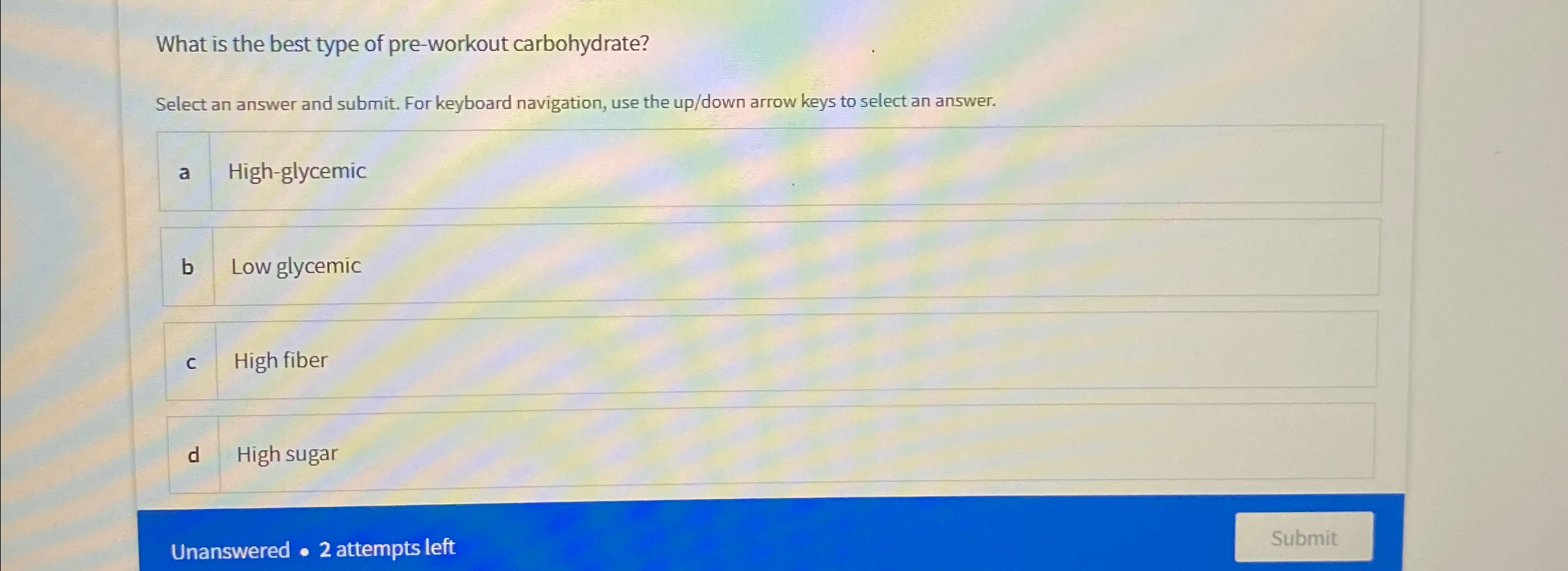 Solved What is the best type of pre-workout | Chegg.com