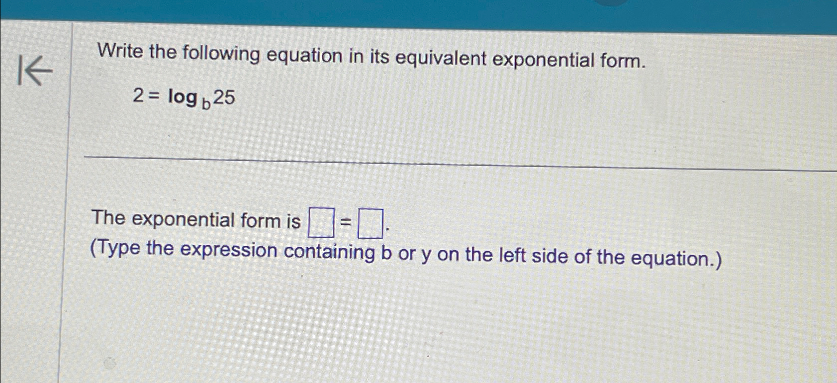 Solved Write the following equation in its equivalent | Chegg.com