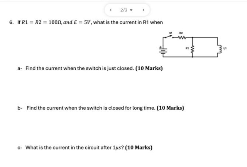 Solved If R1=R2=100Ω, ﻿and E=5V, ﻿what is the current in R1 | Chegg.com