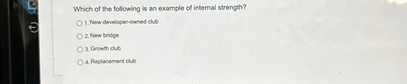 Solved Which of the following is an example of internal | Chegg.com