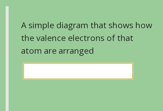 Solved A simple diagram that shows how the valence electrons | Chegg.com