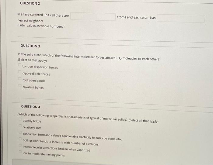 Solved In a face-centered unit cell there are nearest | Chegg.com