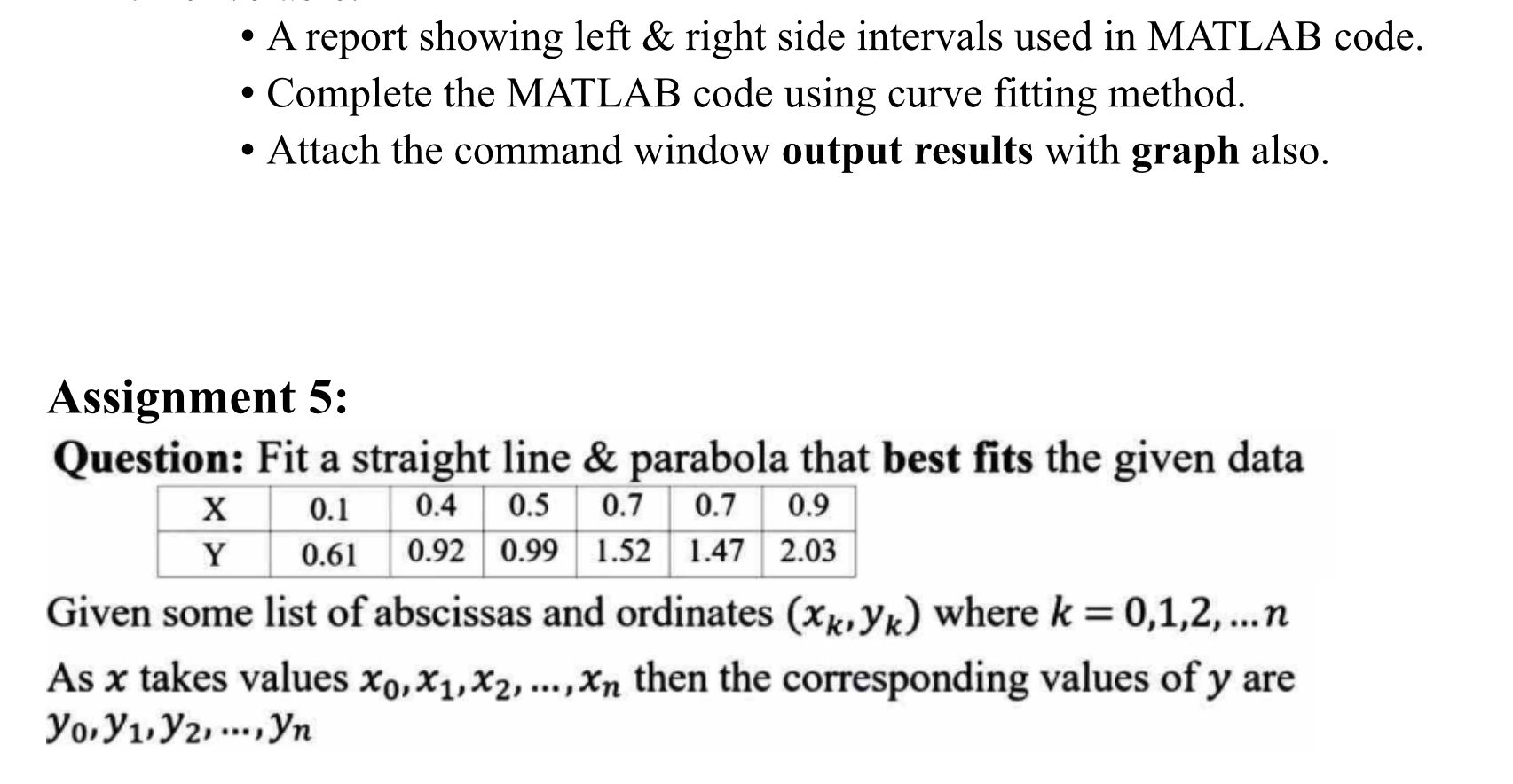 Solved A report showing left & right side intervals used in | Chegg.com