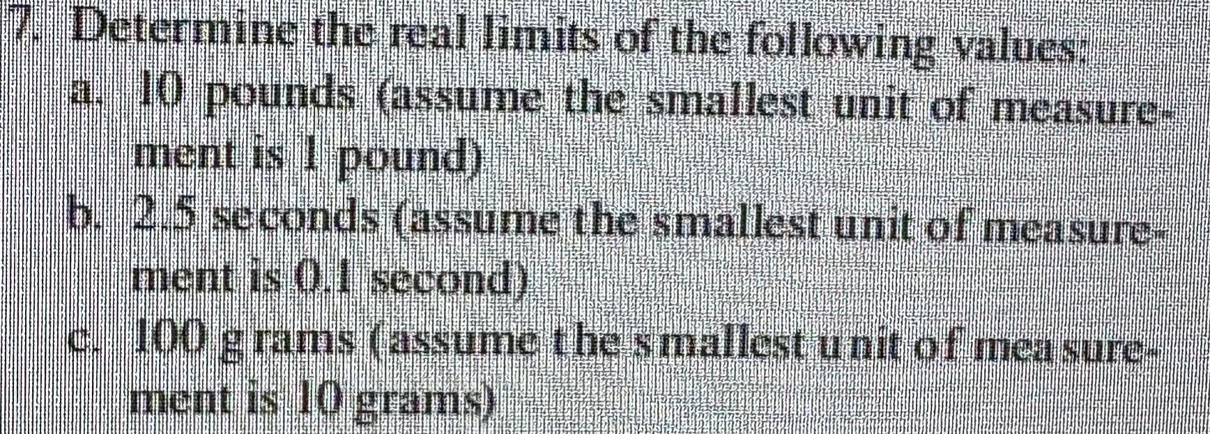 Solved Determine the real limits of the following | Chegg.com