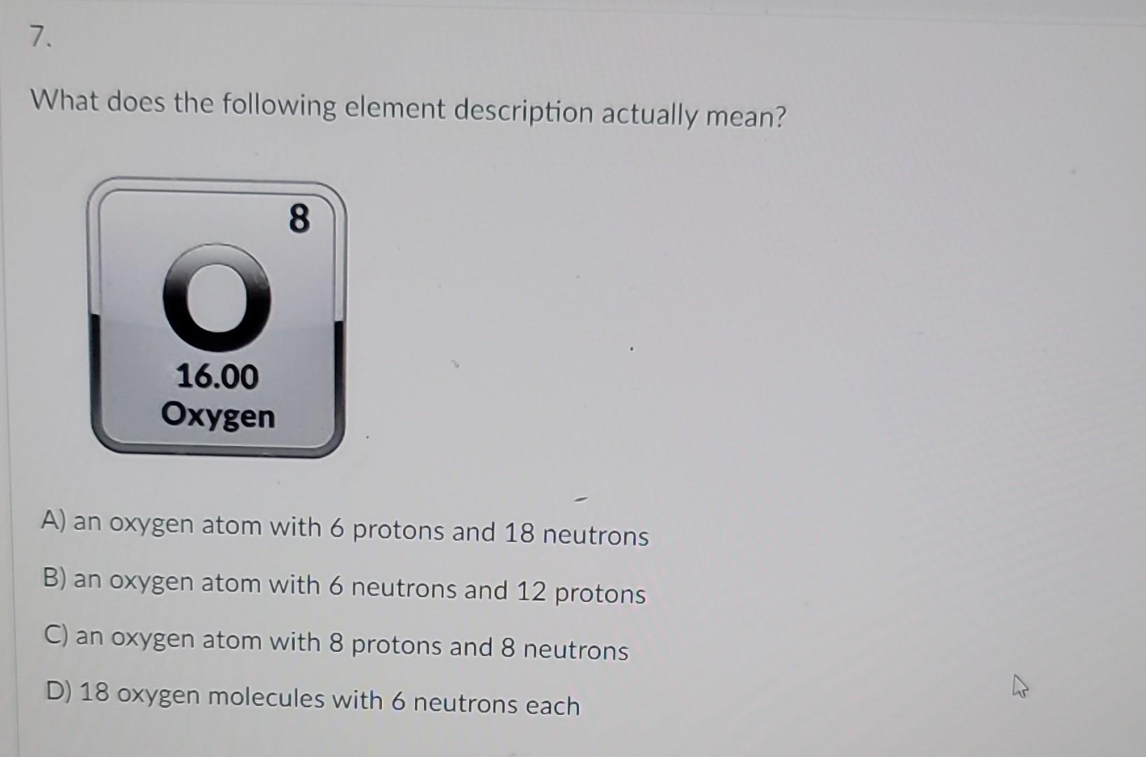 Solved What does the following element description actually | Chegg.com