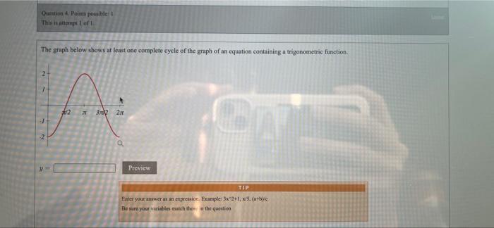 Solved Question 4. Points possible This is attempt 1 of 1 | Chegg.com