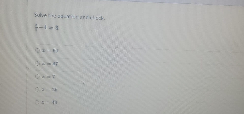Solved Solve the equation and | Chegg.com