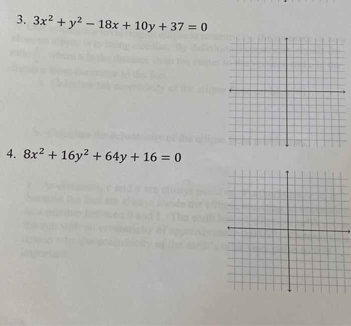 Solved Graph each ellipse by finding the center, vertices, | Chegg.com
