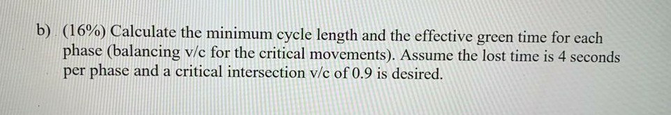 Solved 1- An intersection has a three-phase signal with the | Chegg.com
