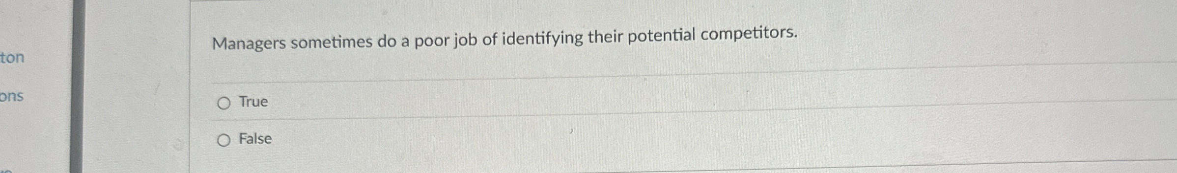 Solved Managers sometimes do a poor job of identifying their | Chegg.com