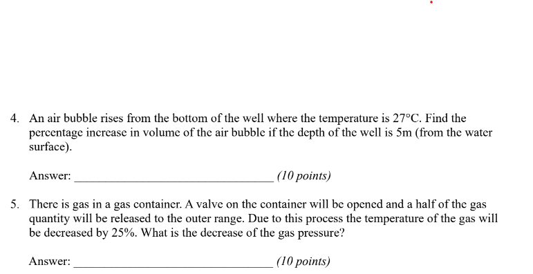 Solved An air bubble rises from the bottom of the well where | Chegg.com