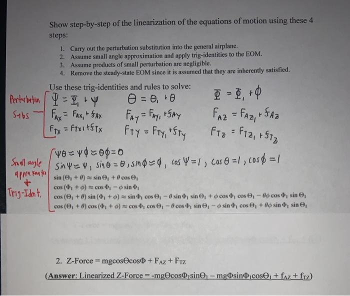 Solved Show step-by-step of the linearization of the | Chegg.com