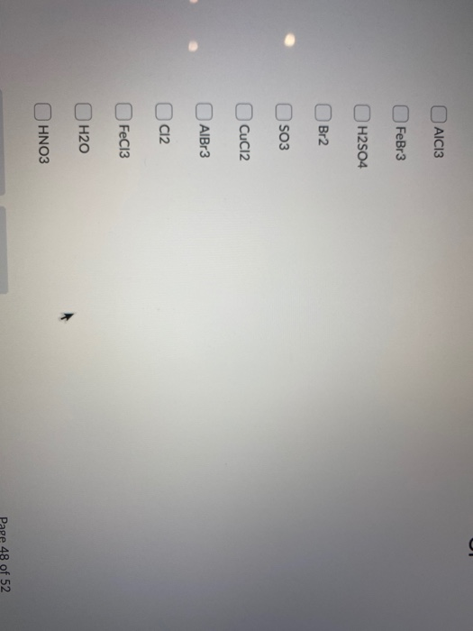 Solved Question 48 (1 point) Provide the correct reagent or | Chegg.com