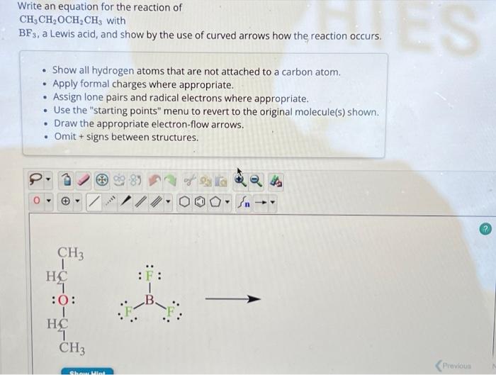 Solved Write an equation for the reaction of CH3CH2OCH2CH3 | Chegg.com