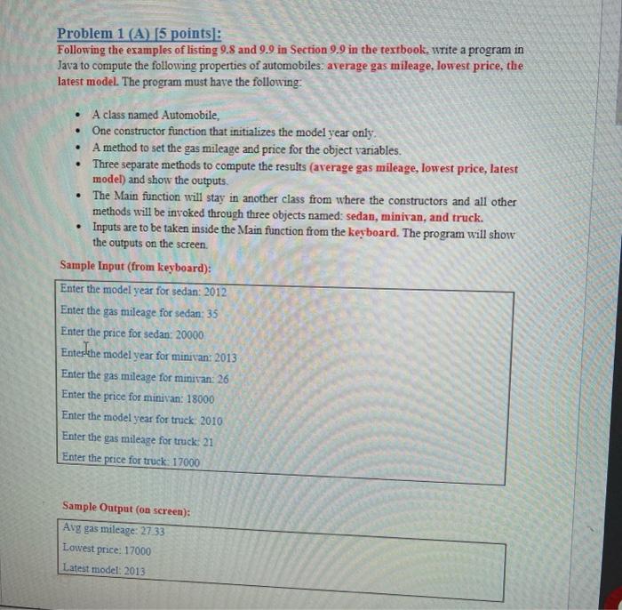 Solved Problem 1 (A) (5 points]: Following the examples of | Chegg.com