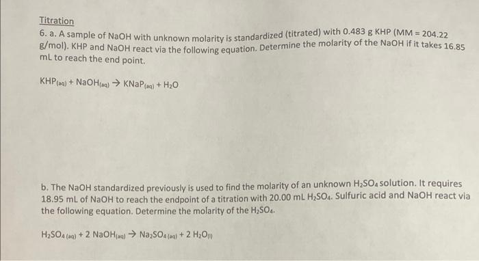 Solved Molarity \& Solution Concentration 1. Calculate the | Chegg.com