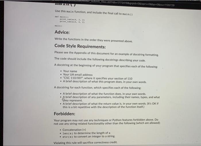 Solved Please answer using only while loops, print | Chegg.com
