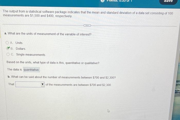 Solved The output from a statistical software package | Chegg.com