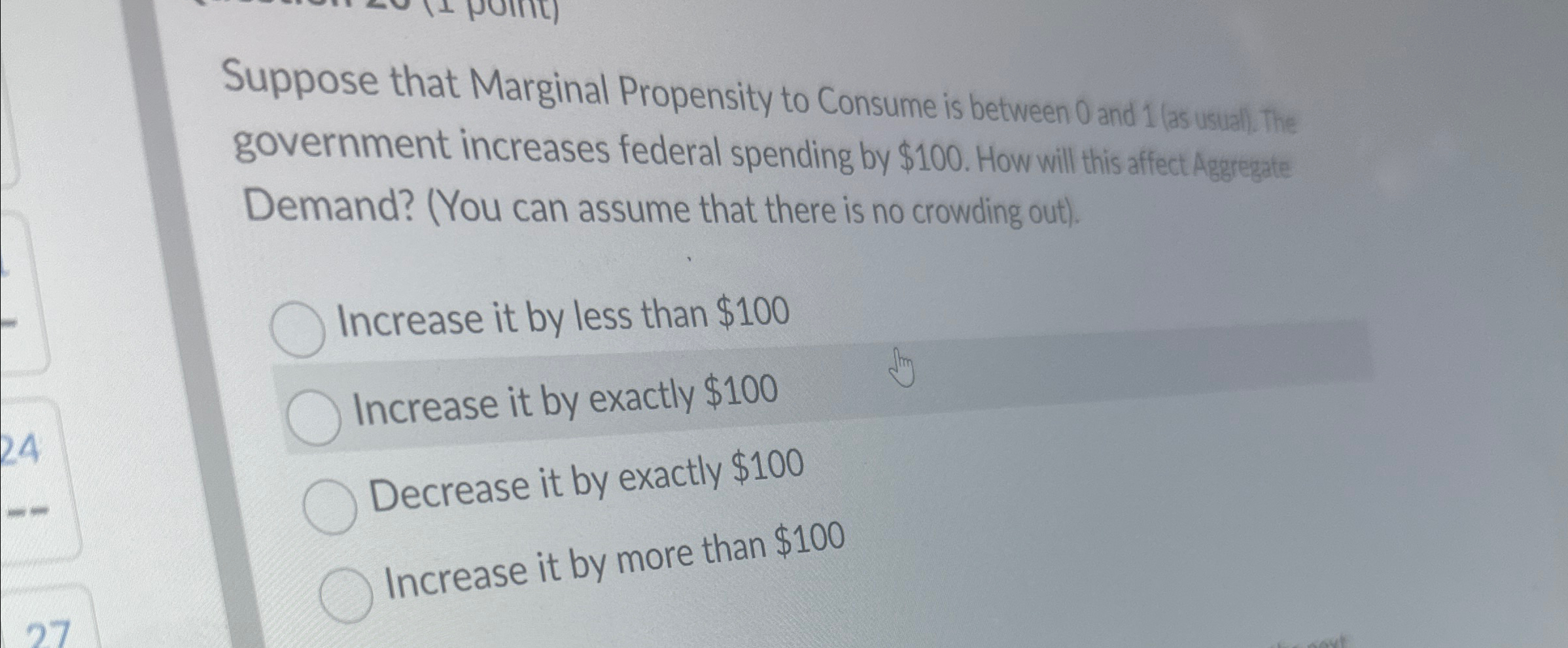 Solved Suppose that Marginal Propensity to Consume is | Chegg.com
