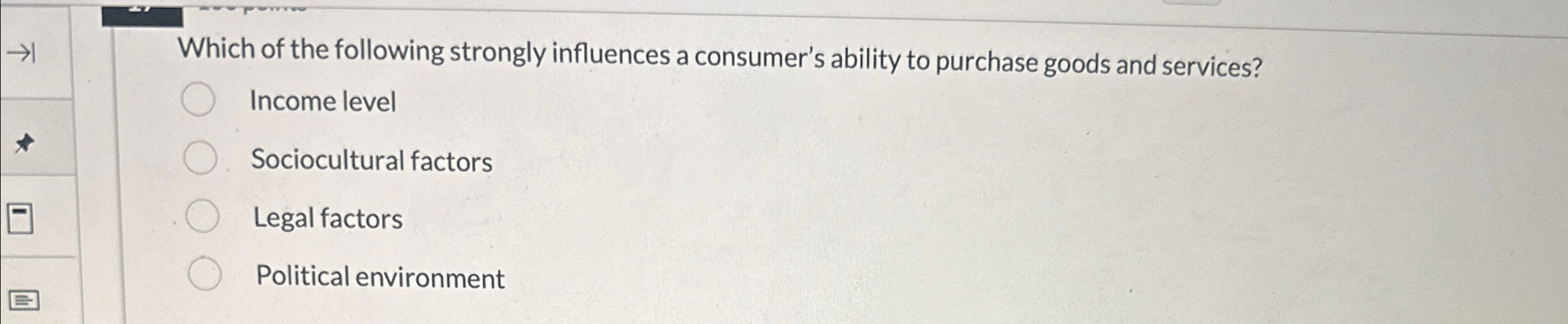 Solved Which of the following strongly influences a | Chegg.com