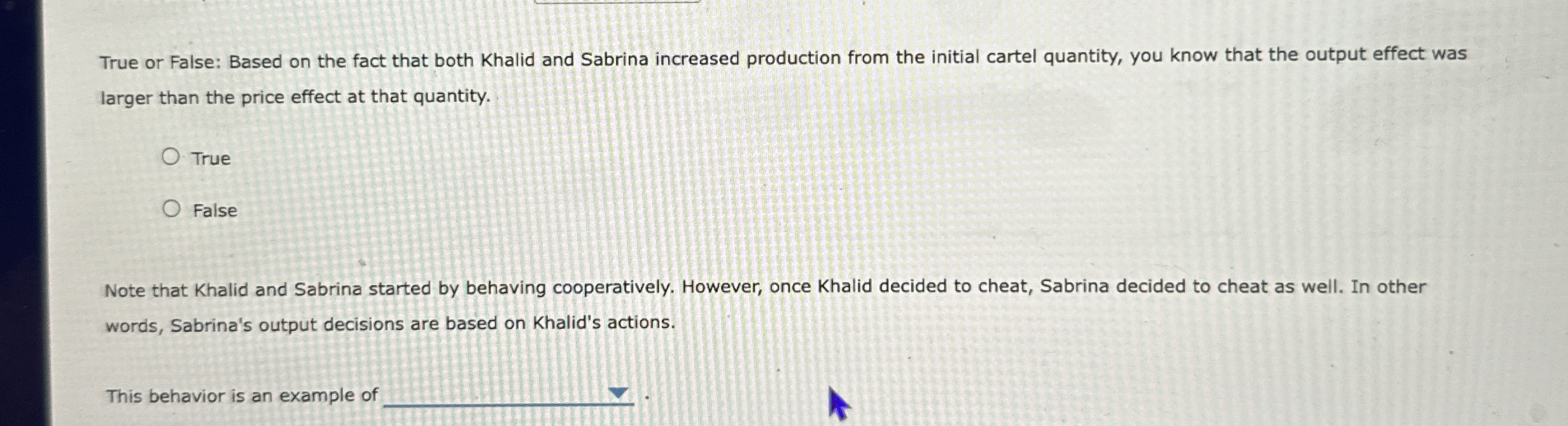 Solved True or False: Based on the fact that both Khalid and | Chegg.com