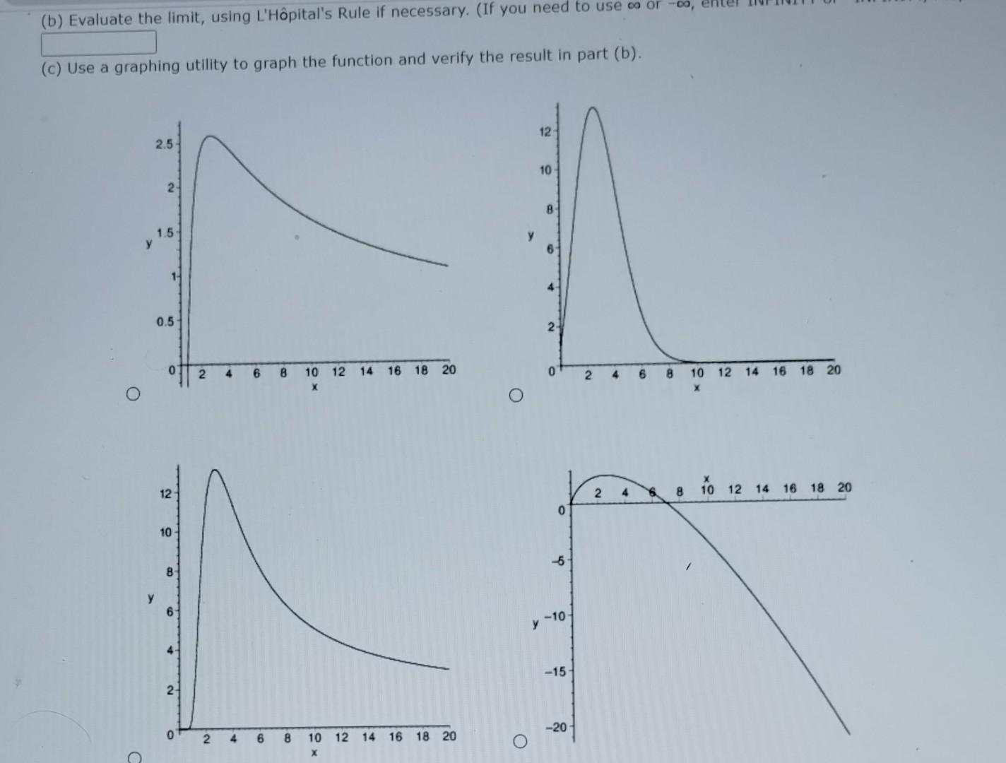 Solved Consider the following. limx→0+x7/x (a) Describe the | Chegg.com