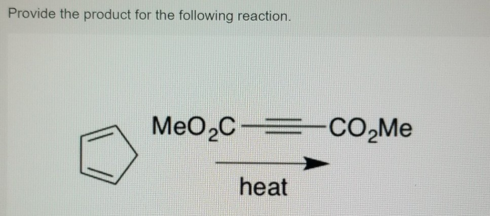 Solved Provide the product for the following reaction. MeOC- | Chegg.com