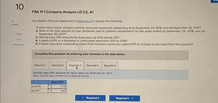 Solved Use Apple's financial statements in Appendix A to | Chegg.com
