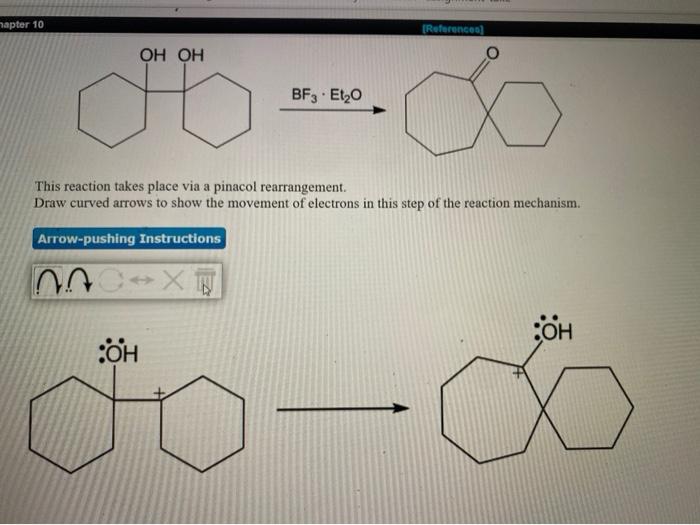 Solved hapter 10 (References OH OH BF3 . Et, This reaction | Chegg.com