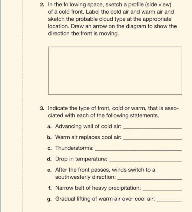Solved 2. In the following space, sketch a profile (side | Chegg.com
