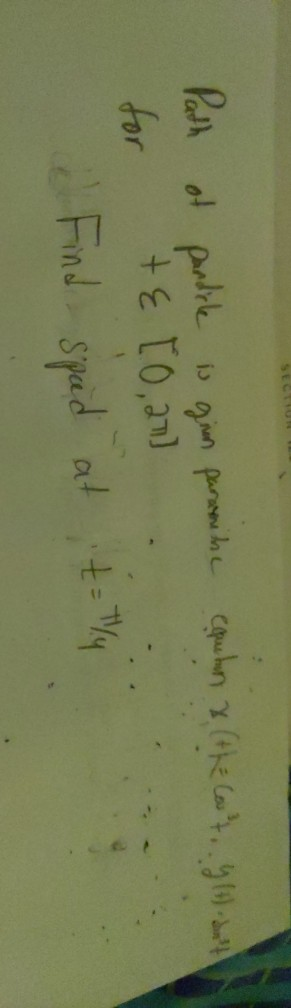 Solved Path of pandicle is gian paranine equeturn & (the | Chegg.com