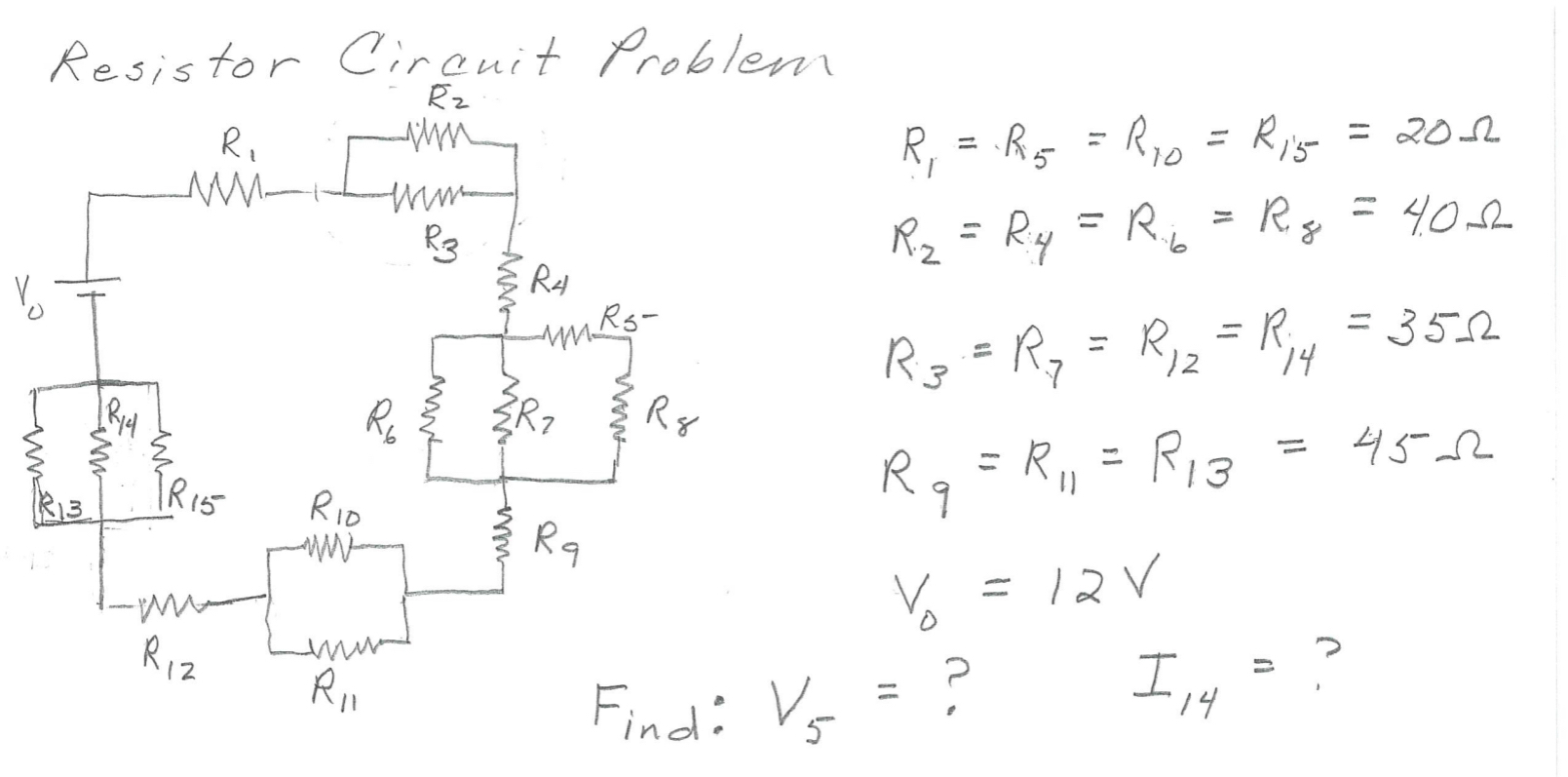 Resistor Circuit | Chegg.com